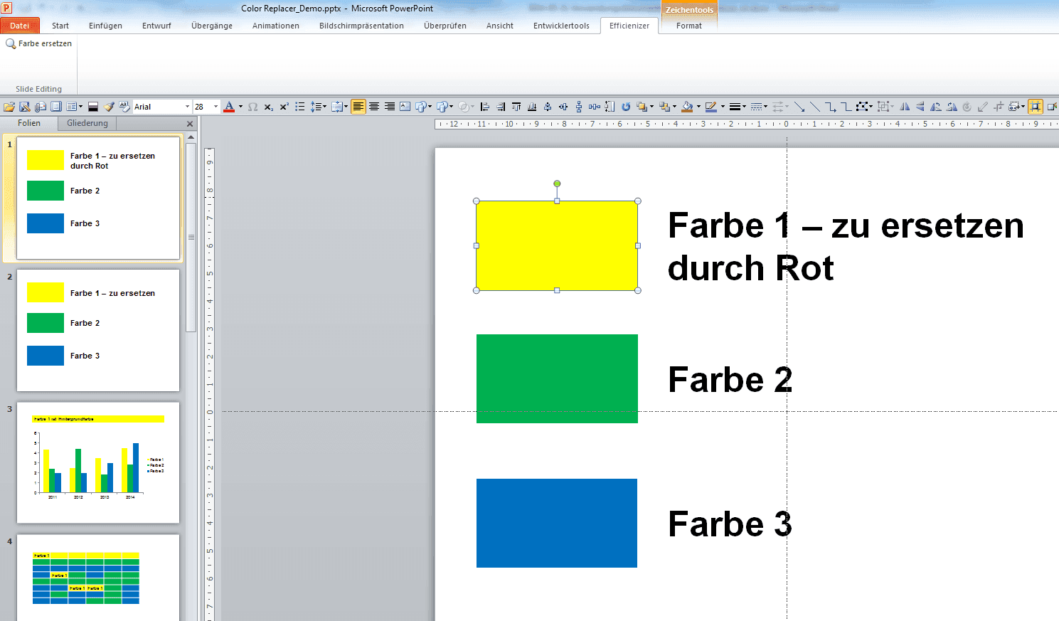 Color Replacer: In PowerPoint Farben suchen und ersetzen auf Folien